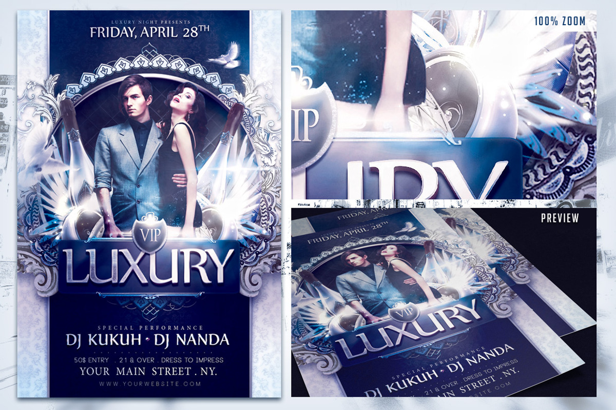Deluxe & Luxury Flyer Template, a Flyer Template by InTheSky15