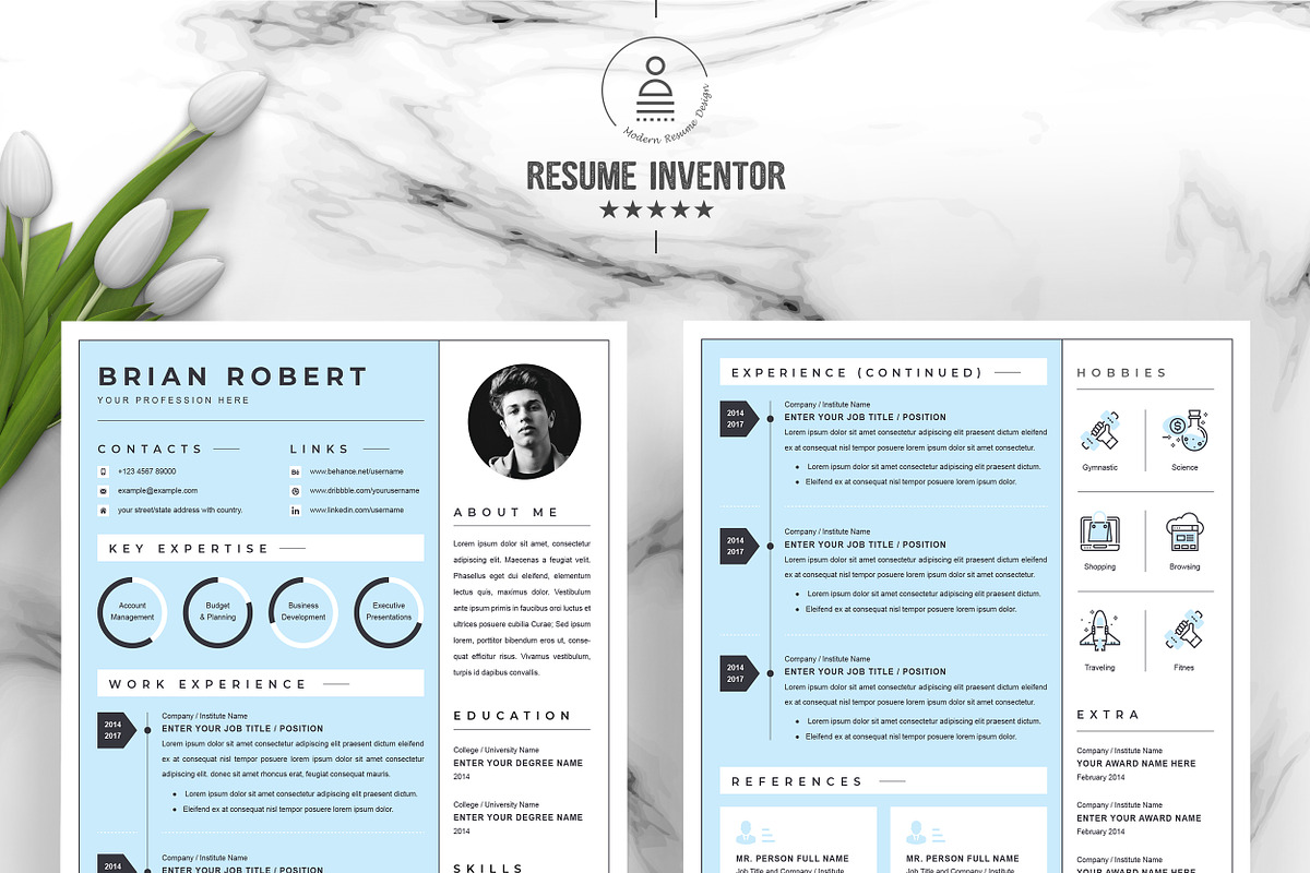 Creative Resume/CV Template | Pages, a Resume Template by ...