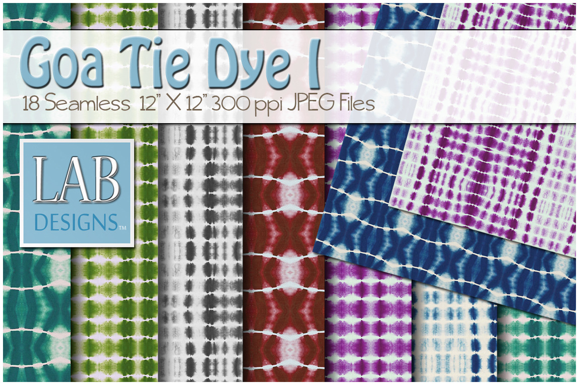 18 Goa Tie Dye Fabric Textures I, a Texture Graphic by Lab Designs