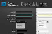 Light & Dark Form Elements, a Templates & Theme by jeffportaro