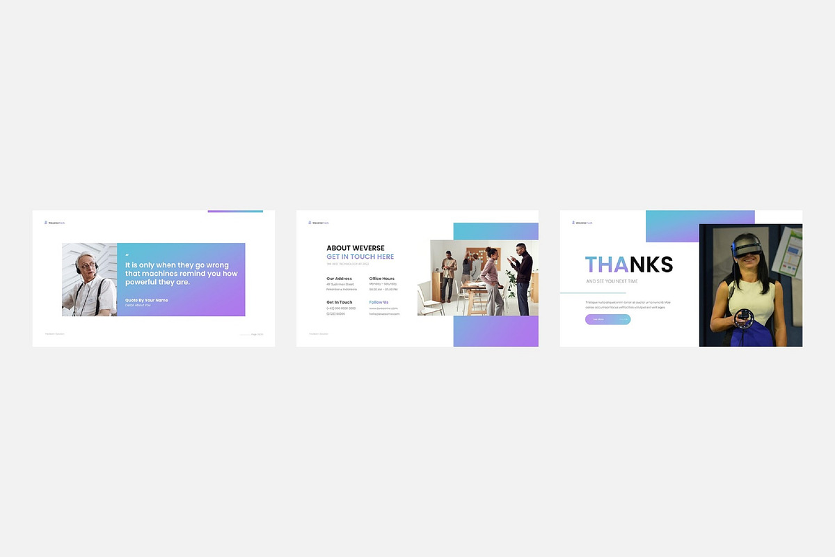Weverse - IT Technology Powerpoint, a Presentation Template by Haidezign