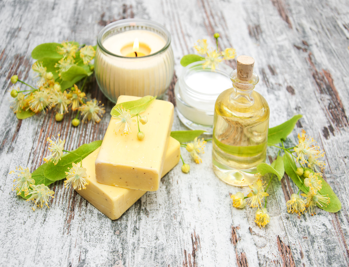 Spa concept featuring linden, oil, and bottle, a Health & Medical Photo ...