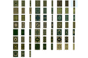 Gilded Green Book Covers, a Pattern Graphic by Digital Curio