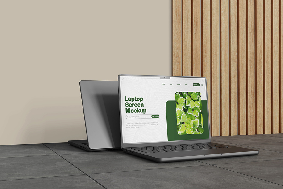 Laptop Mockup, a Mac Mockup by Indah