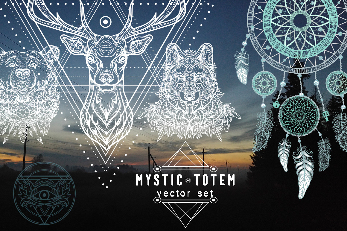 Mystic Totem, an Animal Illustration by shik-shik