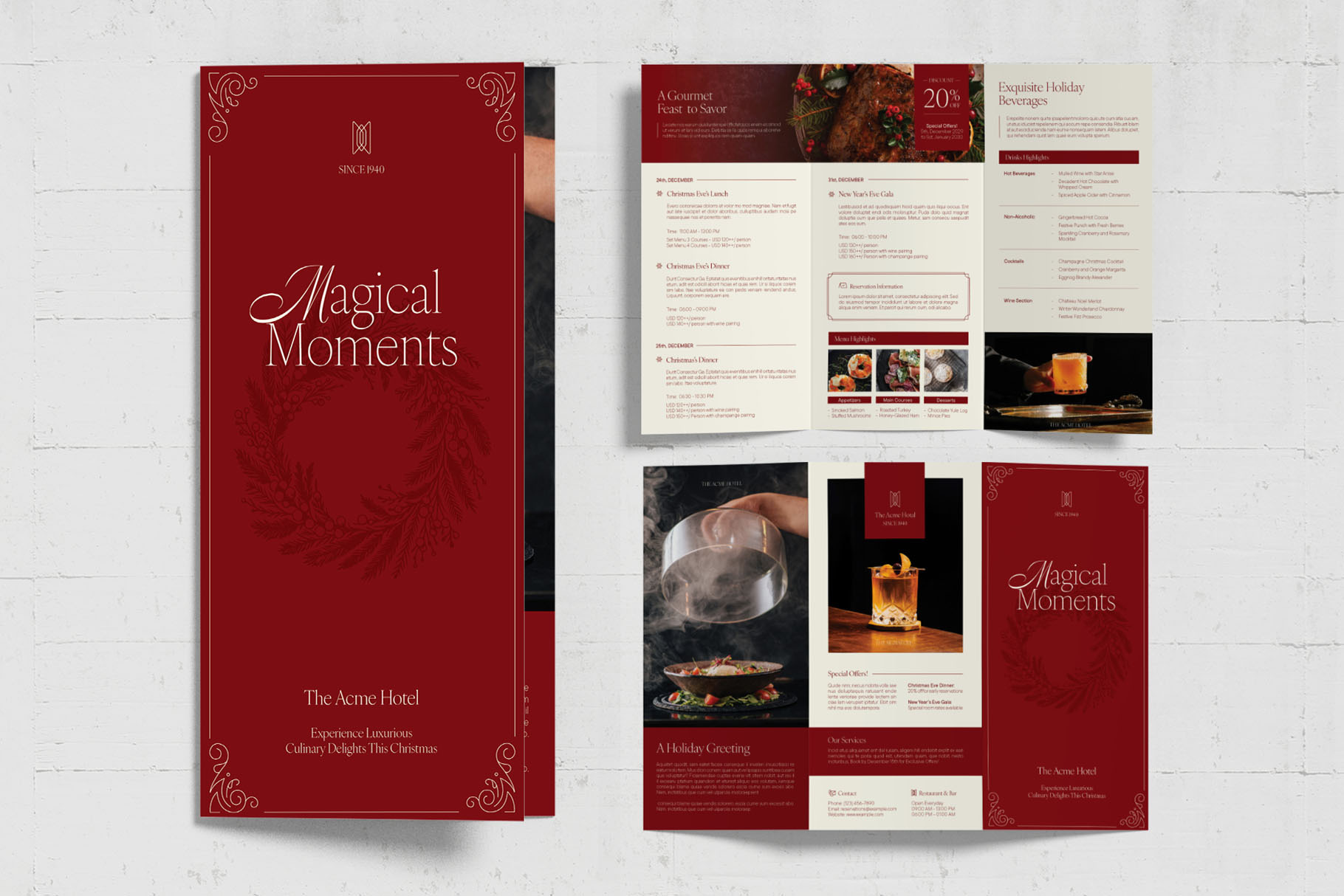 Christmas Trifold Brochure Template, a Brochure Template by BrandPacks ...
