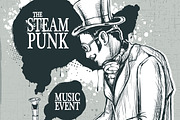 Steampunk DJ Vector #3, an Illustration by Vecster