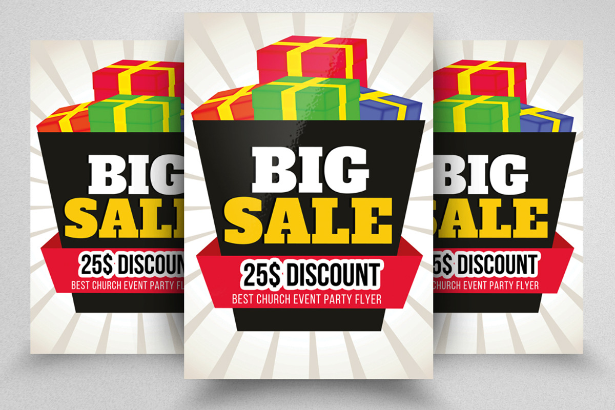Sale Offer Discount Flyer Template, a Flyer Template by Design Up ...