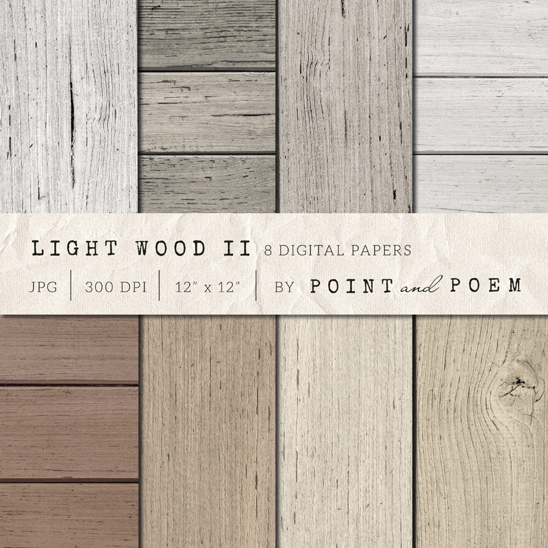 Light Wood Texture Pack, a Texture Graphic by Point and Poem
