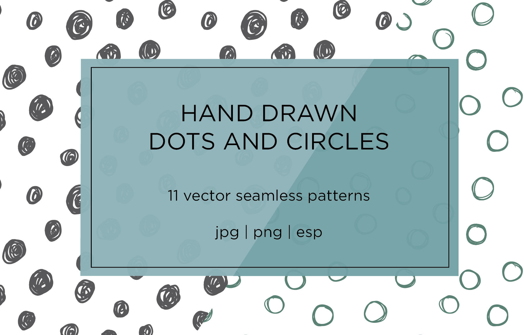 Hand Drawn Dots and Circles Pattern, a Pattern Graphic by Maddie Mae ...