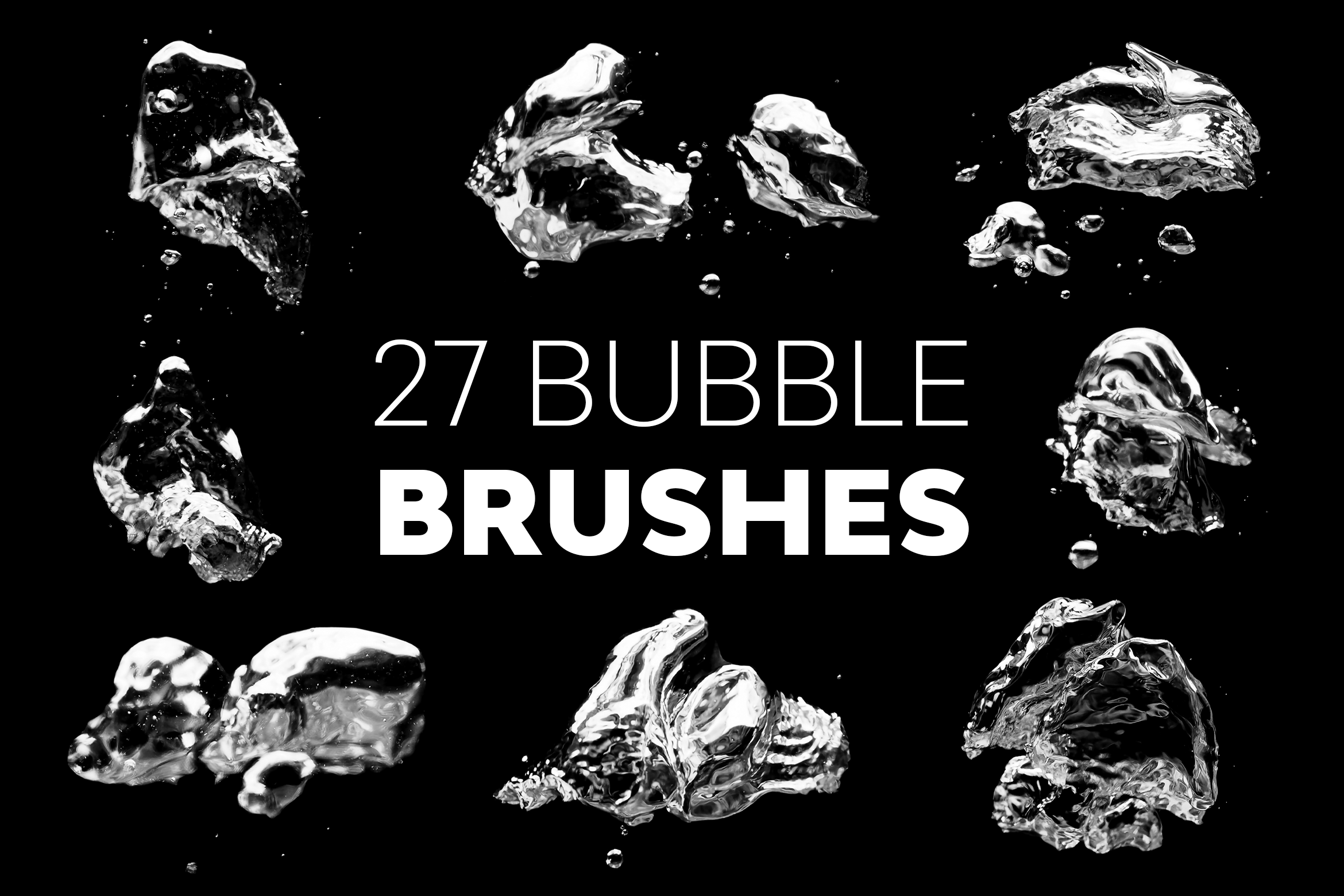 Bubble Brushes, a Brush Add-On by UnicDesign