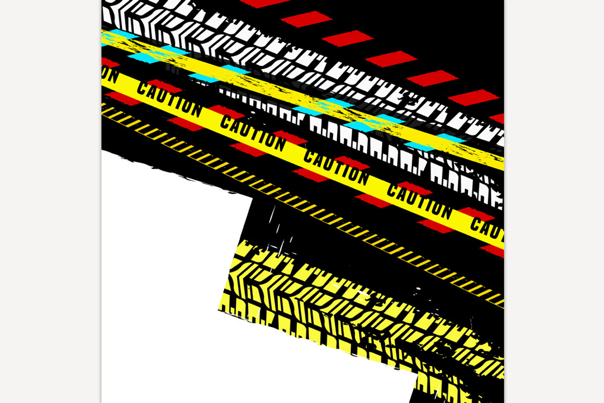 Danger Tape Background, a Texture Illustration by Anna's Shop