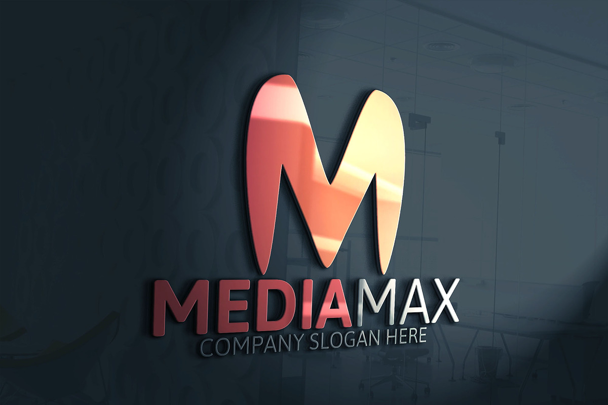 Media Max / M Letter Logo, a Branding & Logo Template by Josuf Media