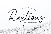 Rextions / an elegant font, a Script Font by Java pep