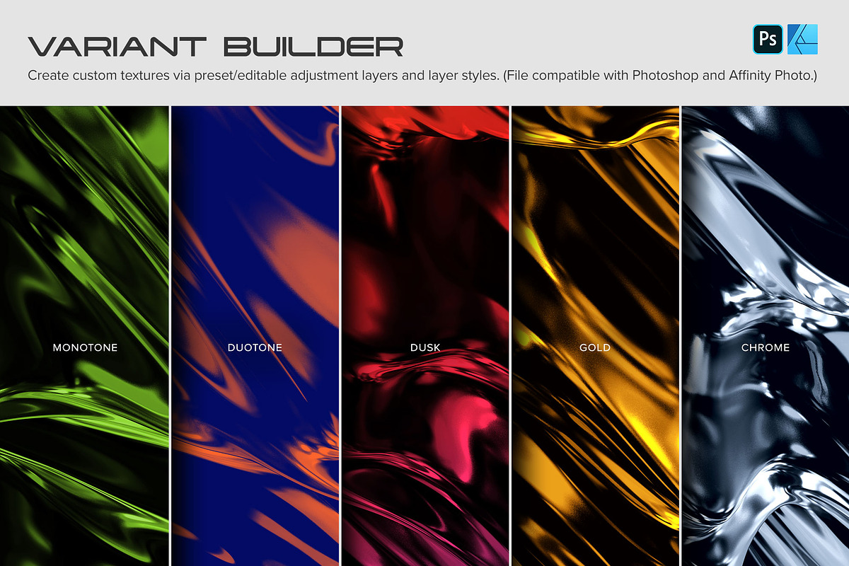 Luminous: Reflective 3D Textures, a Texture Graphic by Chroma Supply