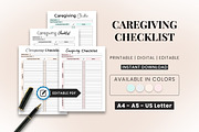 Editable Caregiving Checklist