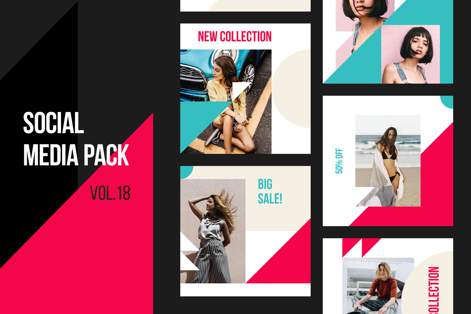 Social Media Pack - Vol.18, a Social Media Template by uispot