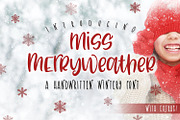Miss Merryweather Font, a Sans Serif Font by A Little Smidge