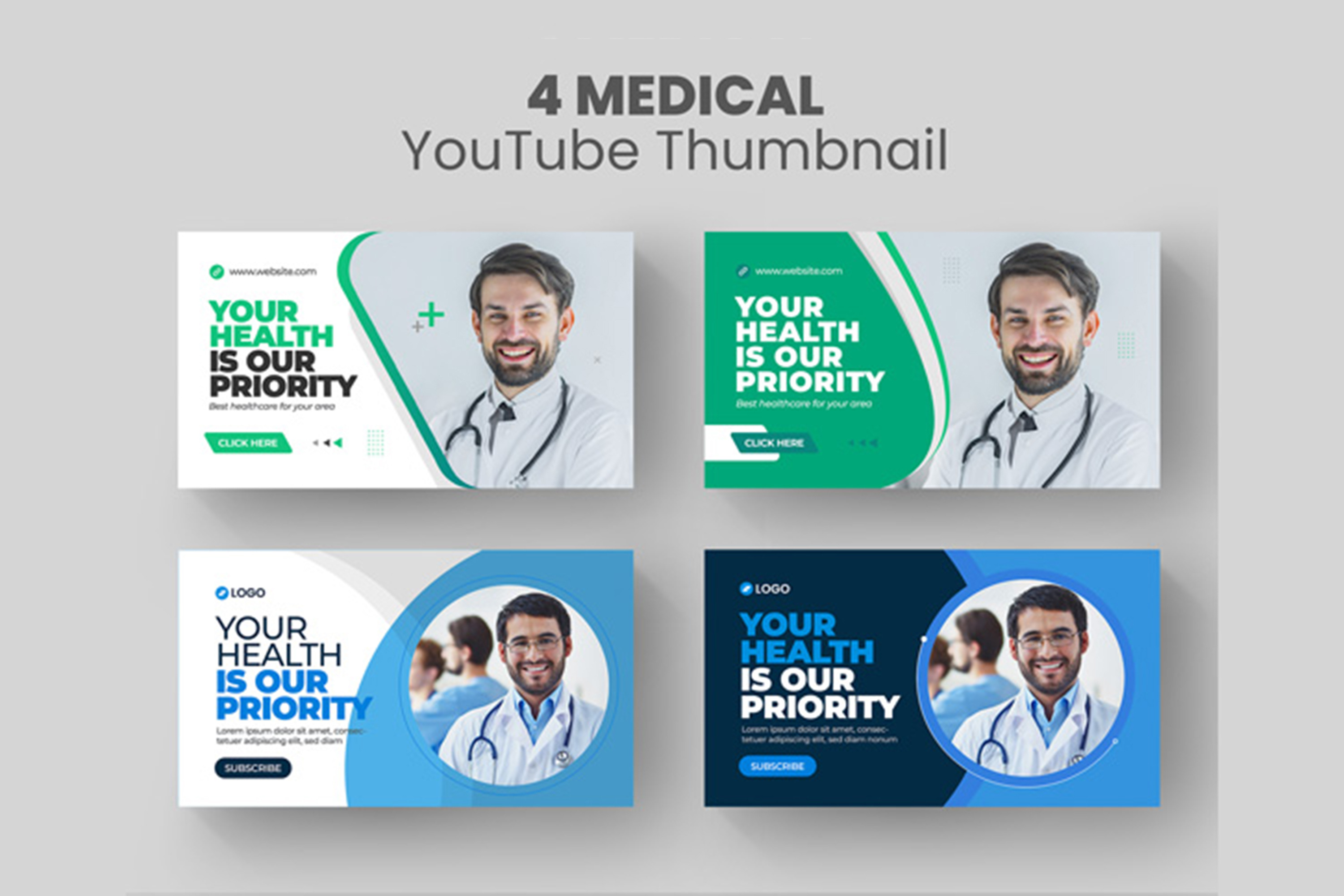 Medical Healthcare YouTube Thumbnail, a Social Media Template by ...
