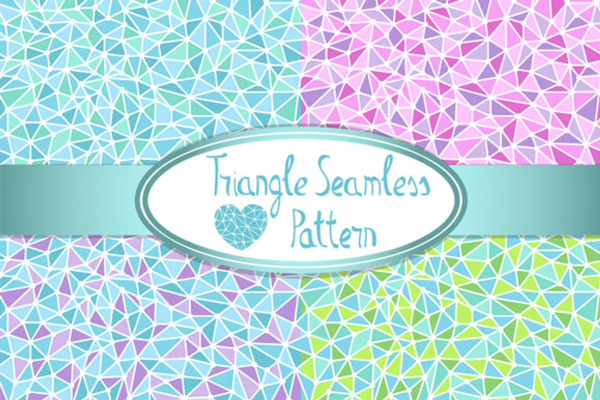 Polygon Seamless Pattern Pack, a Pattern Graphic by IuliiaPavlenko
