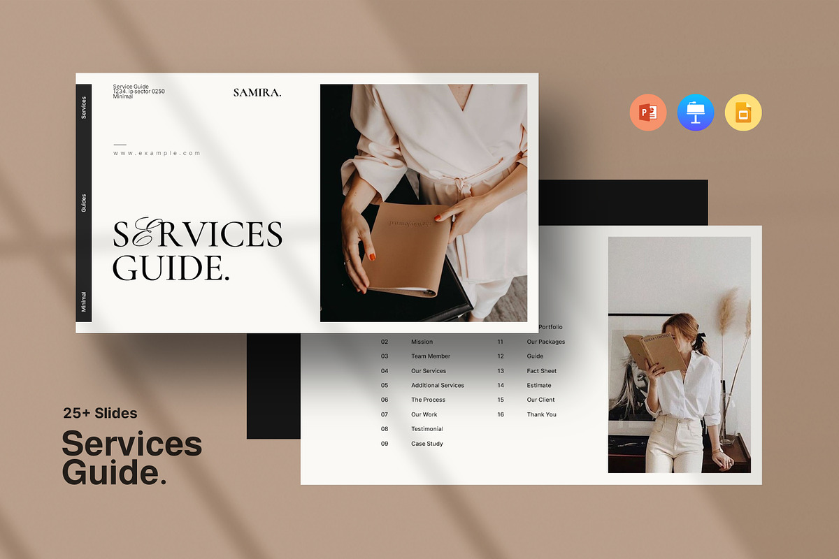 Service Guide Presentation Template, a Presentation Template by SparkPro