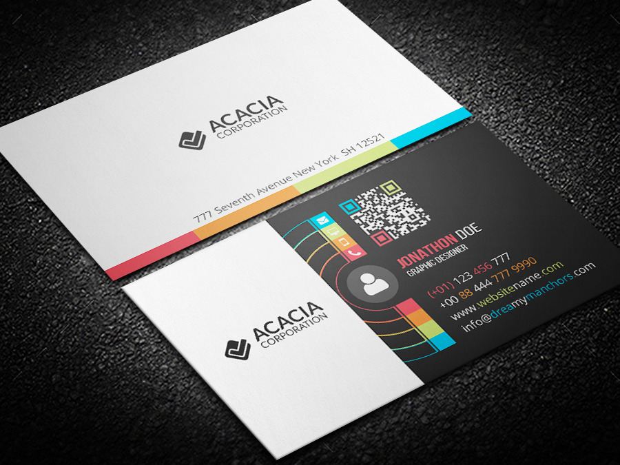 infographic Business Card, a Business Card Template by DesignGhar