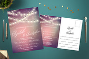 Celebration Lights Wedding Invite | Invitation Templates ~ Creative Market