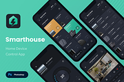 Smart House App| Iot App| SmartHouse | Creative Market