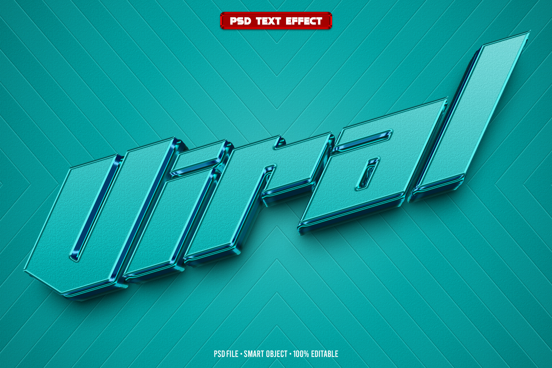 Viral 3D editable text effect, a Layer Style Add-On by Hello Muh