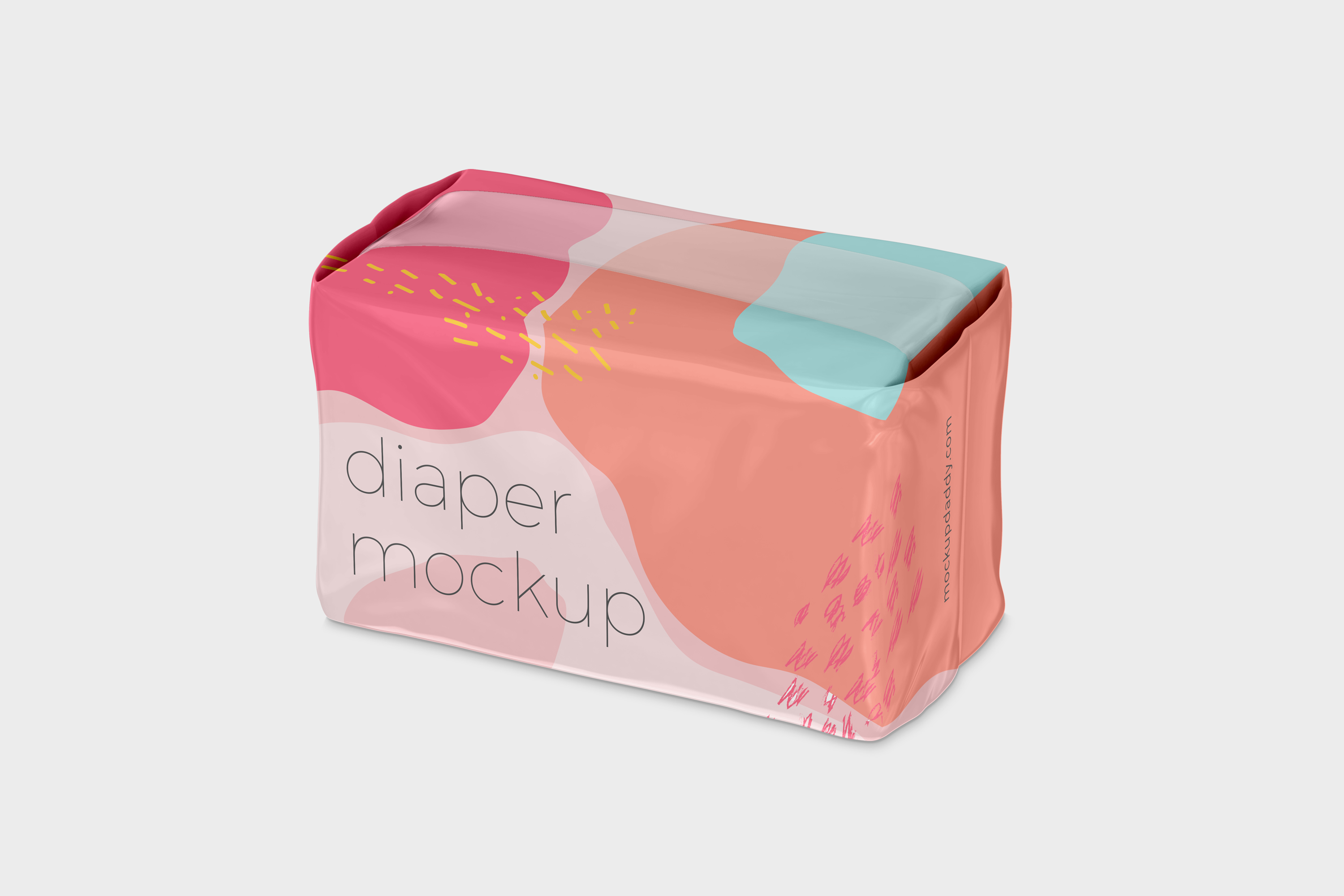 Diaper Mockup, a Packaging Mockup by Mockupdaddy