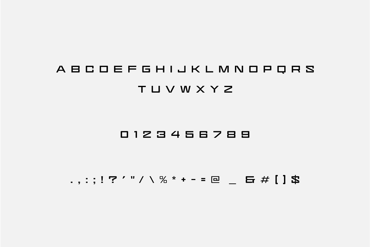 Brunt Clean Edgy Extended Font