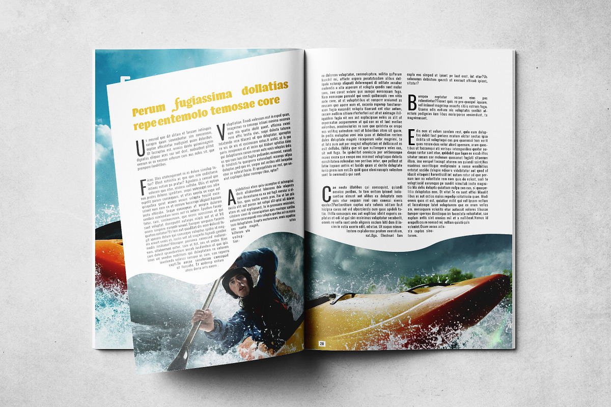 Magazine Layout, a Magazine Template by Grkic Creative
