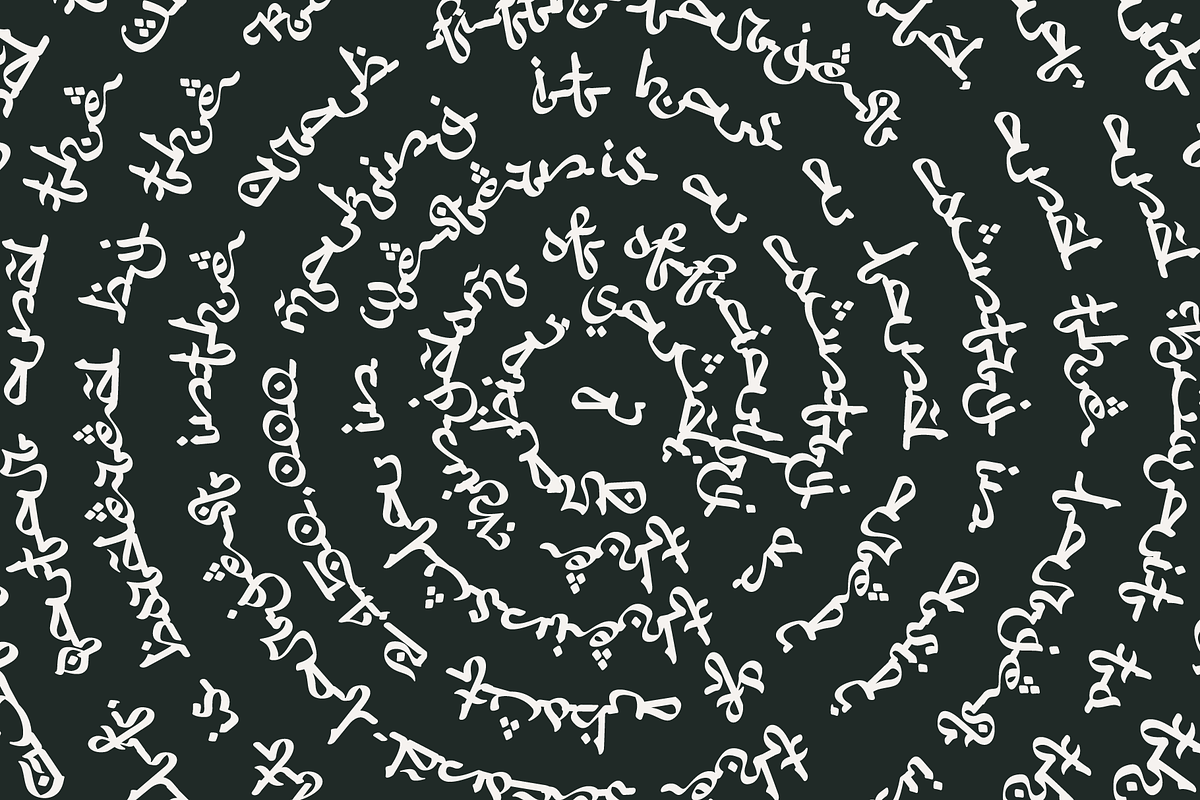 Arabic script Font, a Script Font by kaer_shop