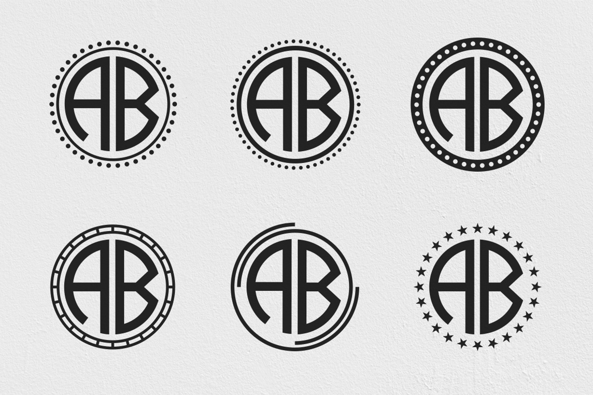 Circle Monogram Font Kit, a Font by Medialoot