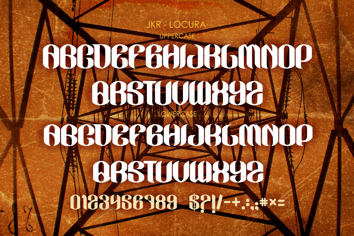 LOCURA, a Font by jakejarkor