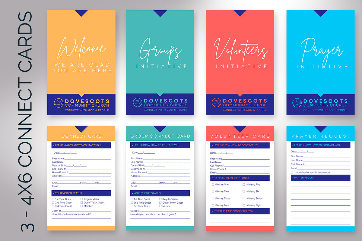 Connect Card Set Canva Template