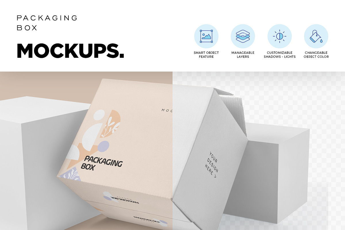 7 Packaging Box Mockups, a Packaging Mockup by DesignNeutrons