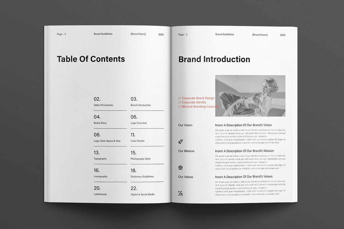 Brand Guideline Layout Design, a Brochure Template by MassiveCreator