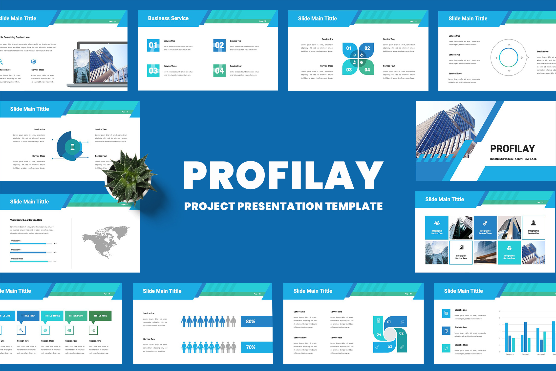 Profilay - Presentation Template, a Presentation Template by TMint Creative