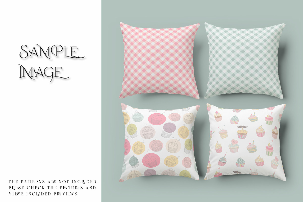 Throw Pillows with Smart Objects, a Product Mockup by mock-ups