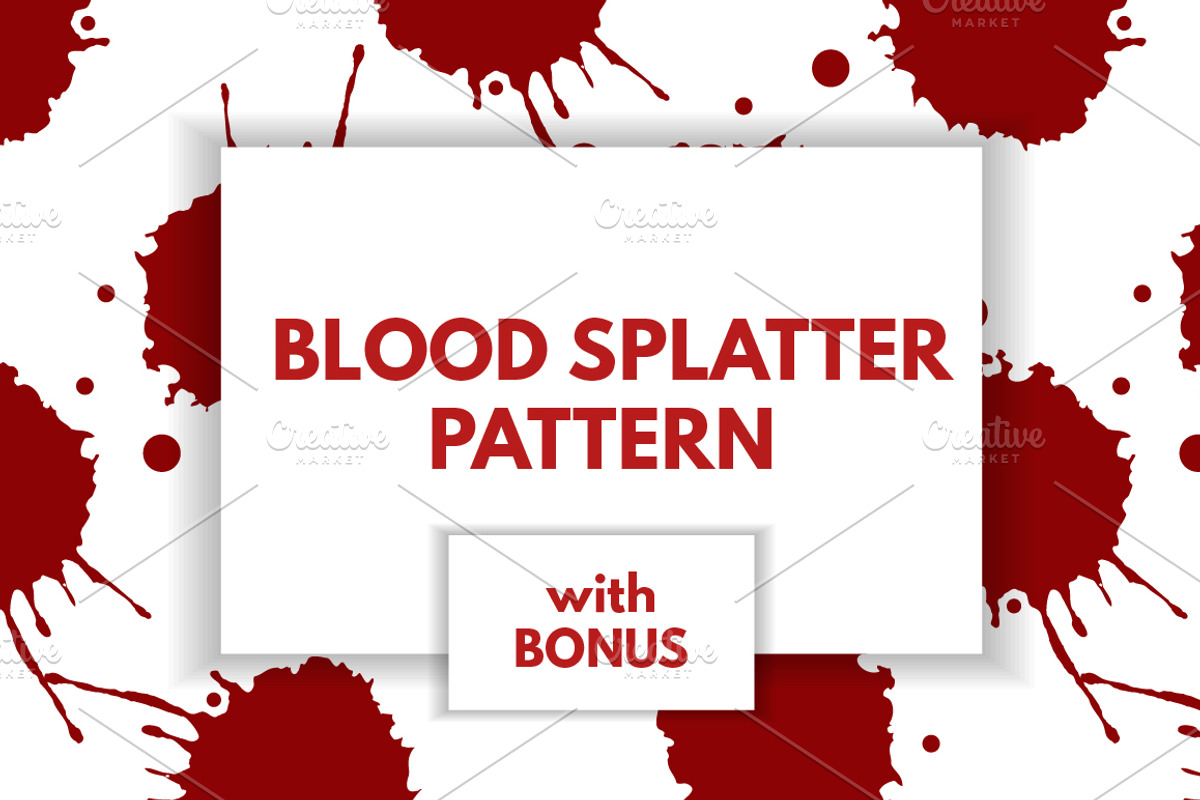Blood Splatter pattern, a Pattern Graphic by Andrii Symonenko