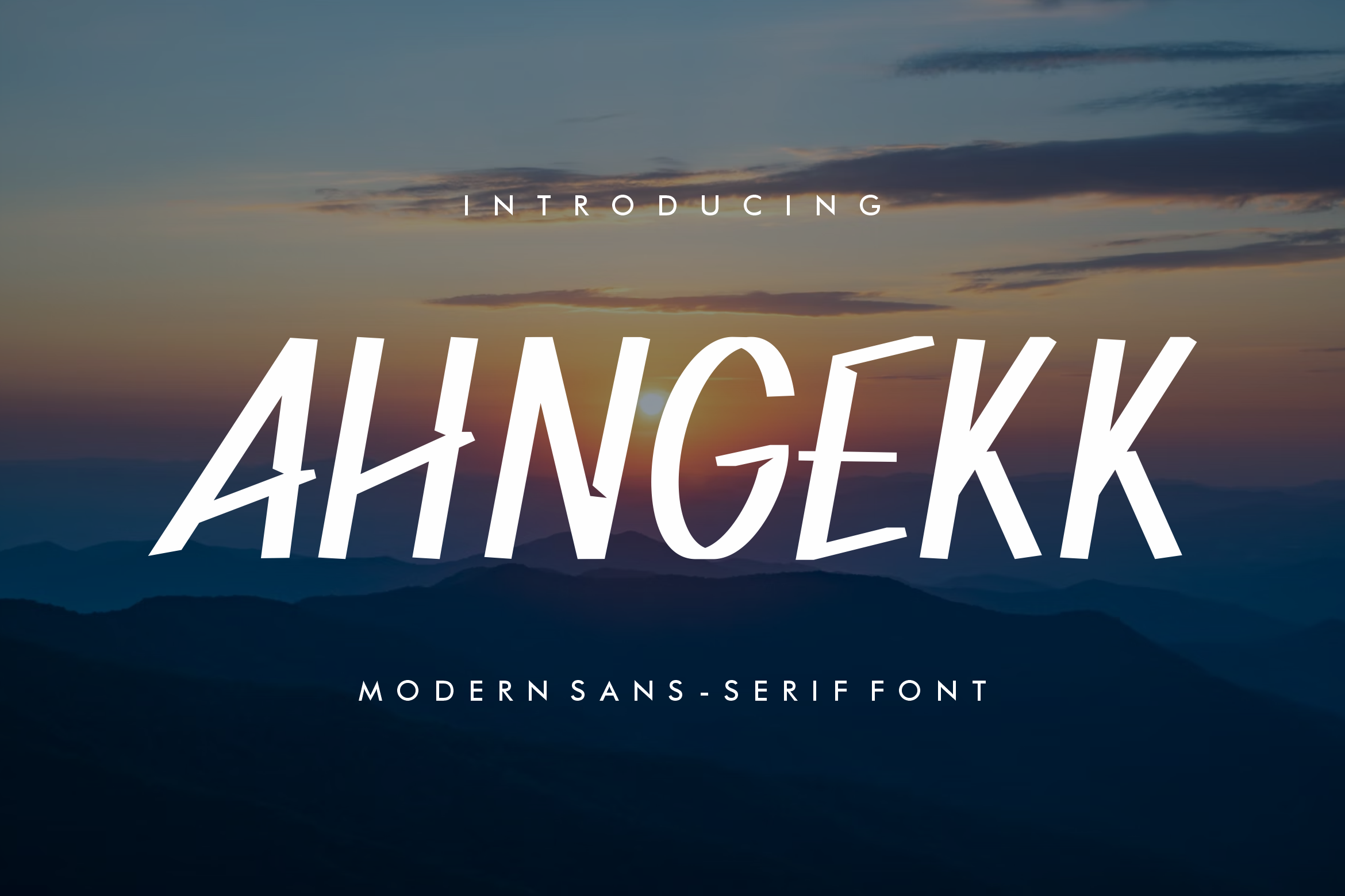 Ahngekk font, a Serif Font by VectorCraft