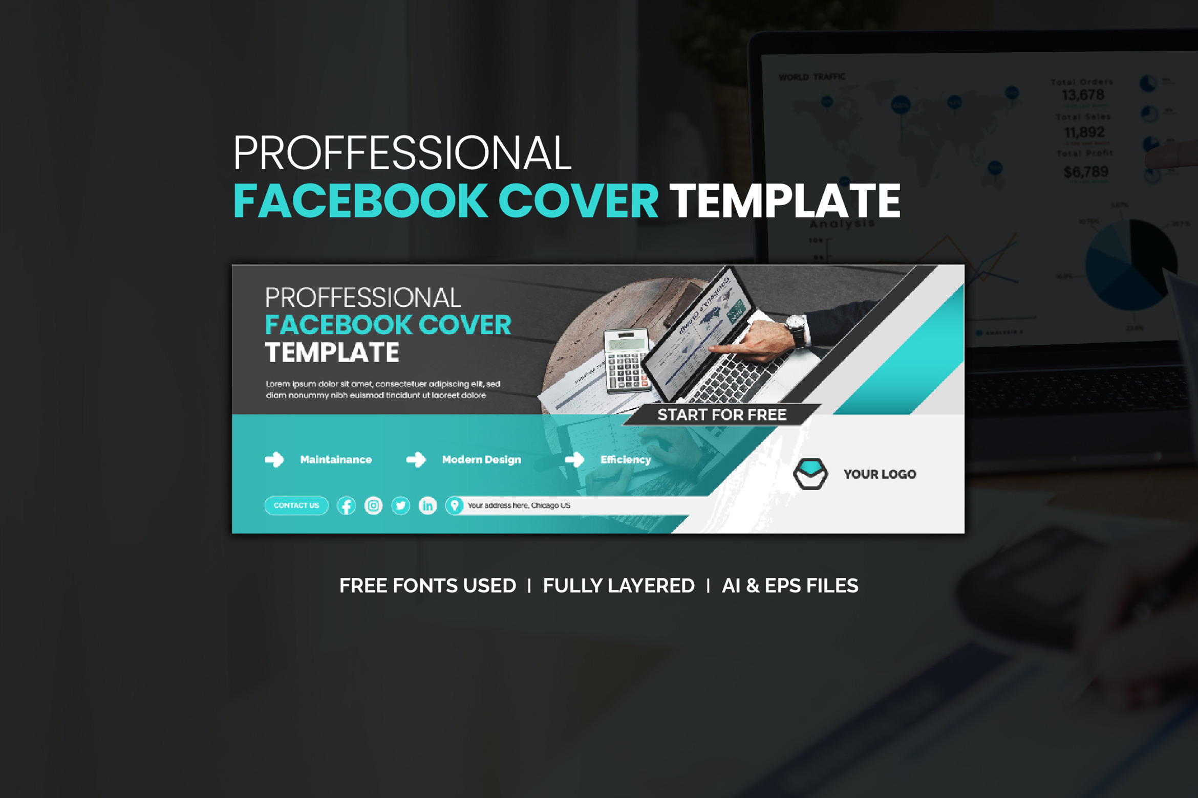Facebook Cover, a Social Media Template by Curve Design