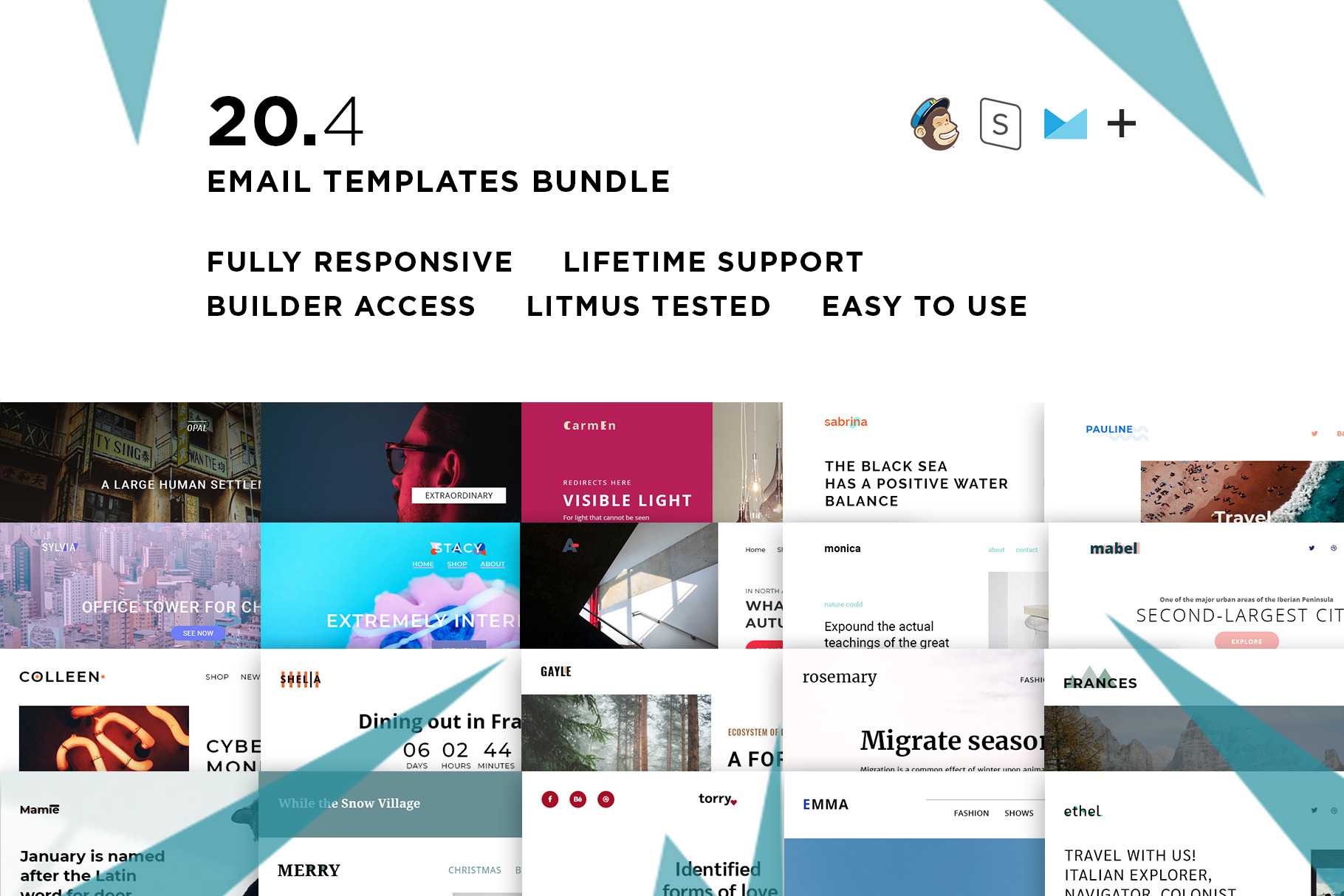 20 Email templates bundle IV, an Email Template by ThemesCode