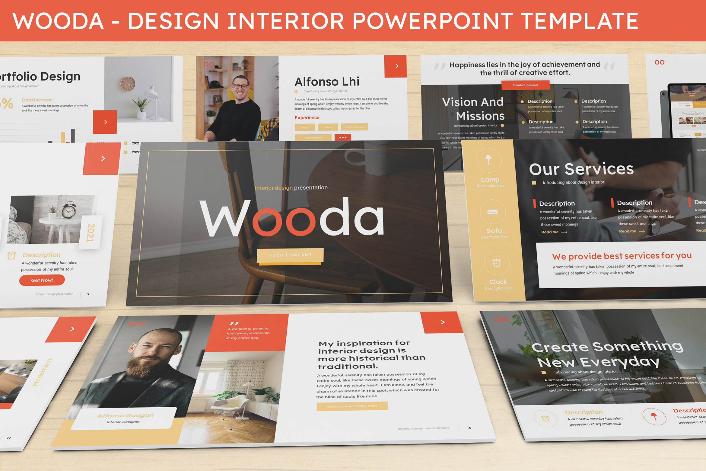 Wooda - Powerpoint Template, a Presentation Template by SlideFactory