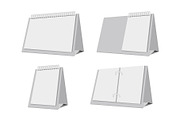 Empty desktop calendars. Empty vector template, a Background Graphic by ...
