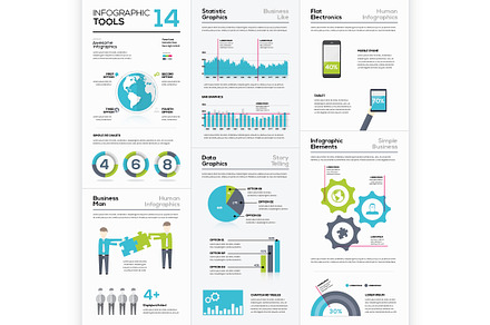 Infographic Tools 13 | Technology Illustrations ~ Creative Market