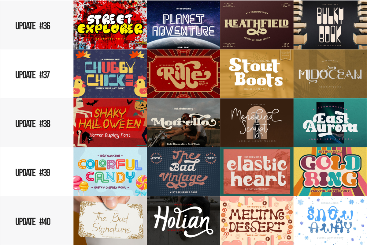 Growing Font Bundle - Monthly Updates