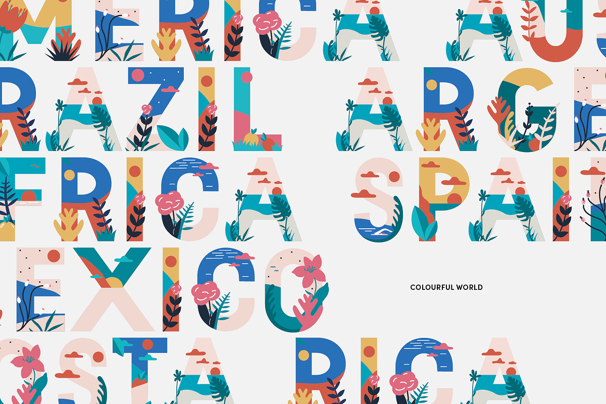 Tropical - Color SVG Font, a Font by dicreate