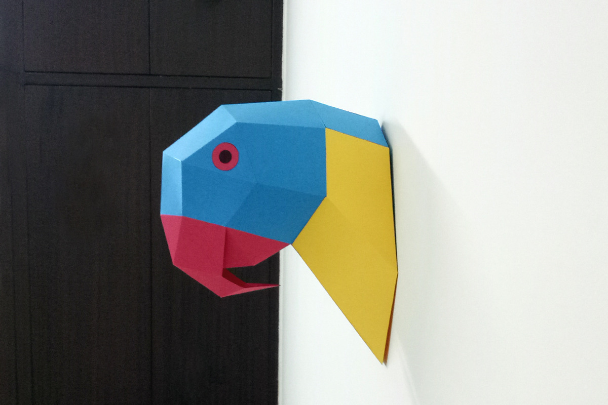 DIY Macaw Parrot - 3d papercraft, a Templates & Theme by PAPER amaze